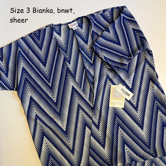 LuLaRoe | Swim | Size 3 Lularoe Bianka Kids Cover Up Kimono Blue And ...